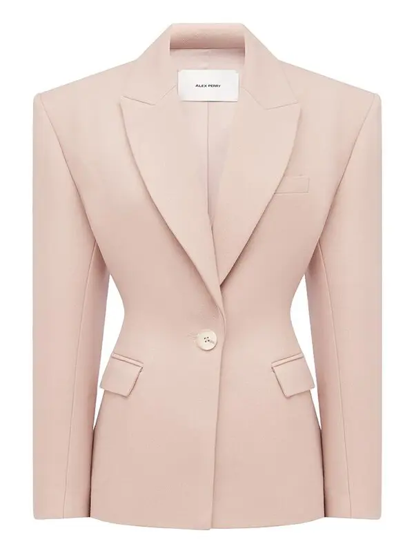Alex Perry Single-breasted Contour Blazer - Pink