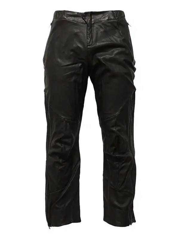 NO BISHOP NO KING Arc Leather Pant - Black