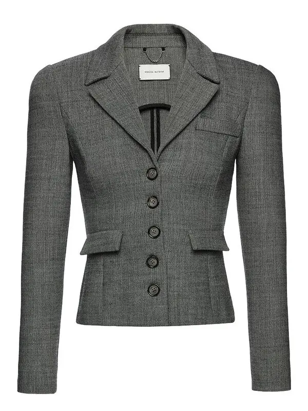 Magda Butrym Single Breasted Blazer - Grey