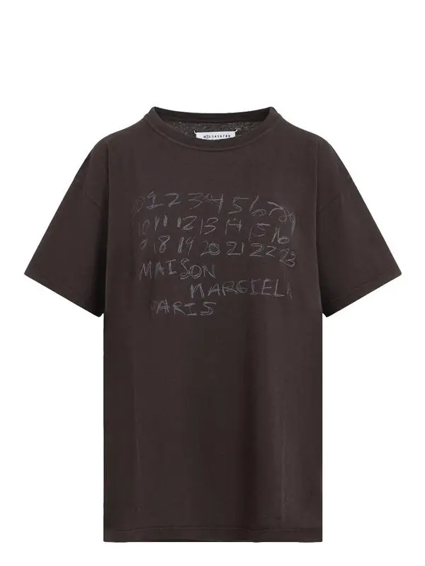 MAISON MARGIELA Short Sleeve Tee - Brown