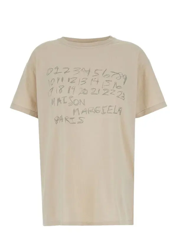 MAISON MARGIELA Short Sleeve Tee - Ivory