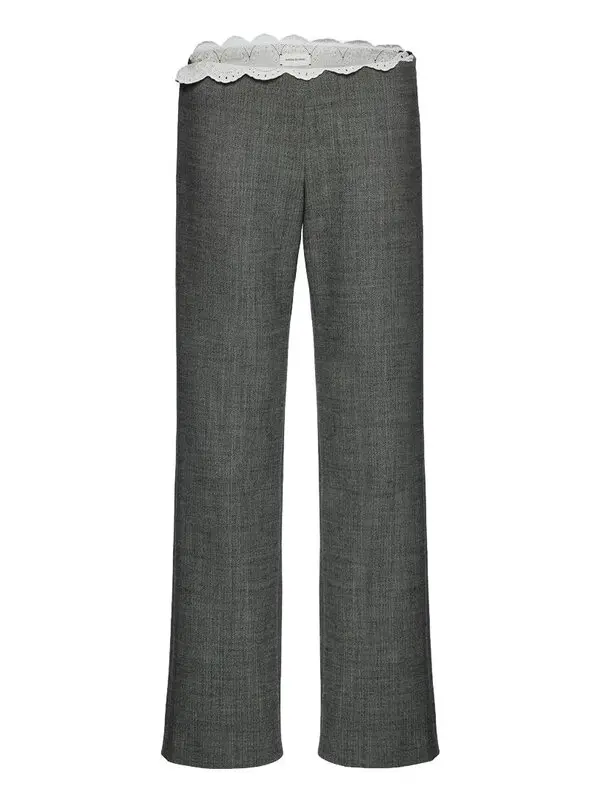 Magda Butrym Low-rise Straight Leg Trousers - Grey