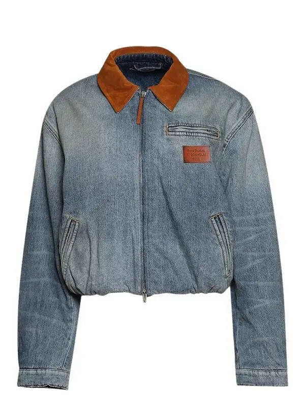 Acne Studios Denim Bomber Jacket - Blue