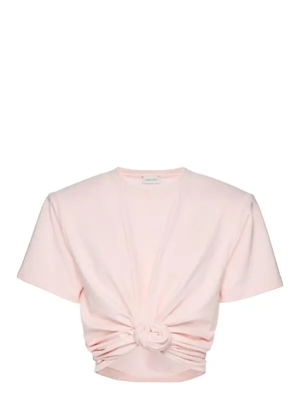 Magda Butrym Knot Detail T-shirt - Pink