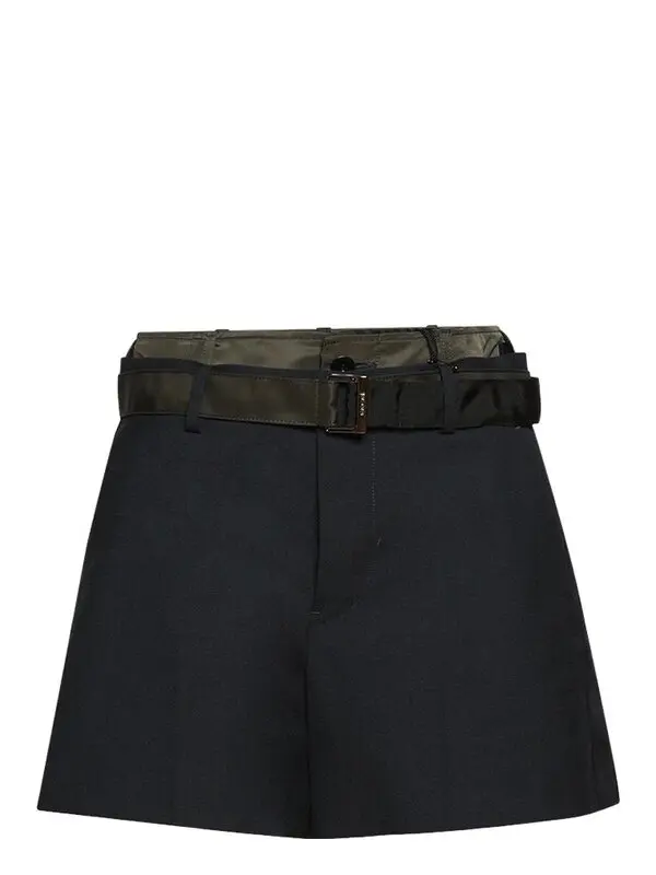 Sacai Suiting X Nylon Twill Shorts - Grey