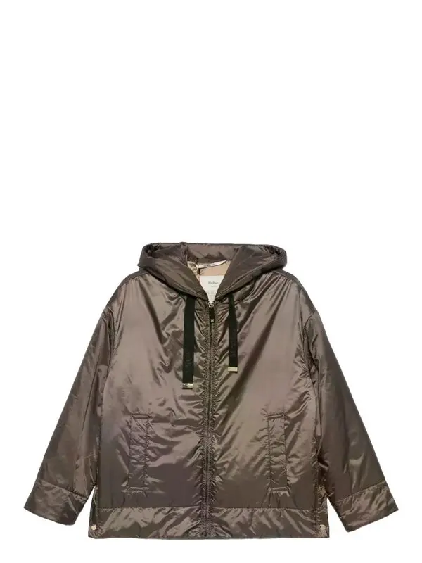 Max Mara Hooded Zip Jacket - Brown