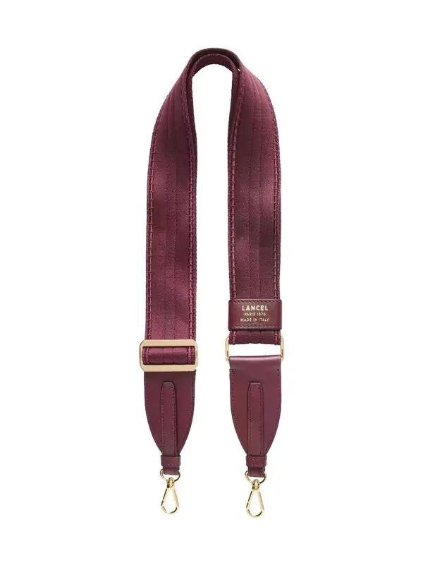 LANCEL Logo Bag Strap - Purple