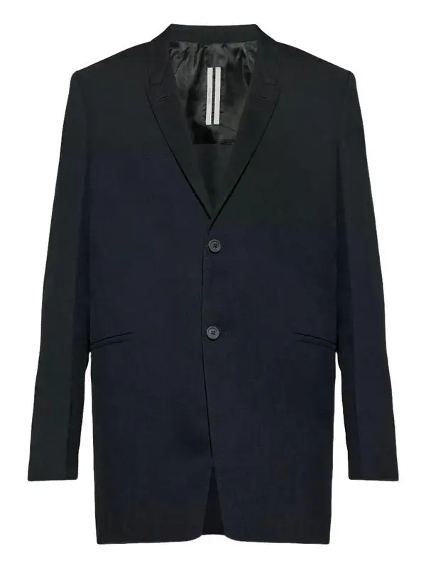 Rick Owens Single-breasted Blazer - Black