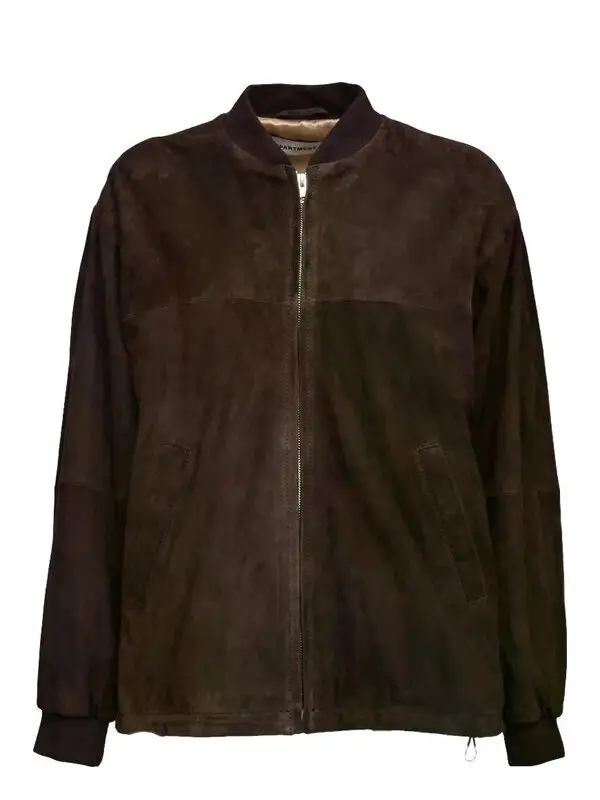 DEPARTMENT 5 Zip Collar Bomber Jacket - Brown