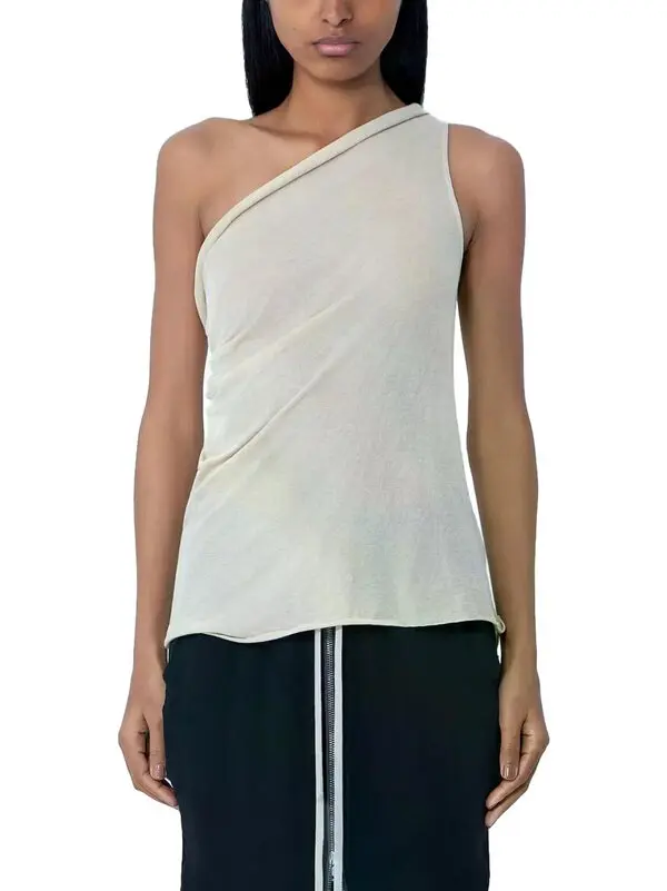Rick Owens Asymmetric Draped Top - Neutrals