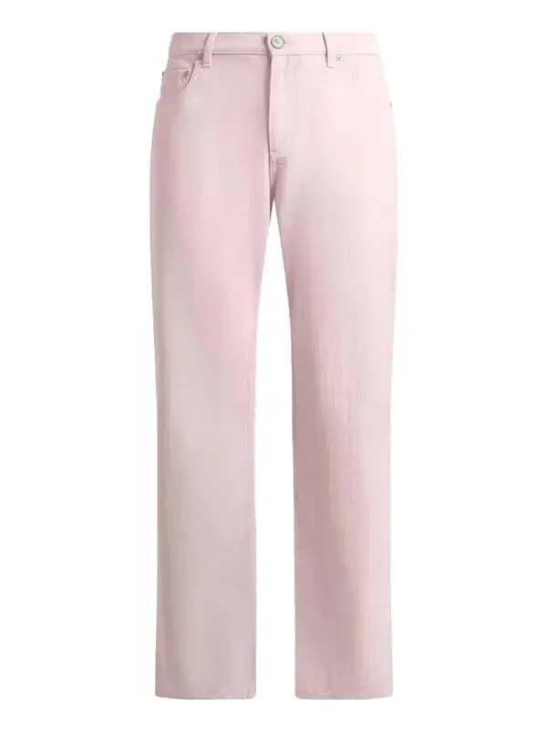 Etro Straight-leg Cotton Jeans - Pink