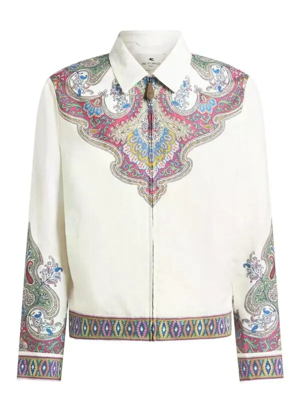 Etro Paisley-print Jacket - White