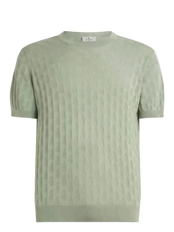 Etro Paisley-motif T-shirt - Green