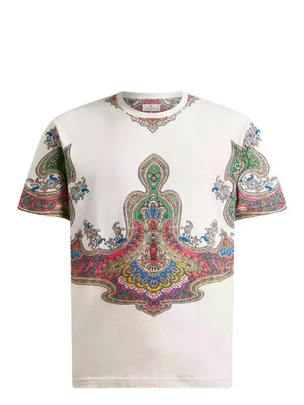 Etro Paisley-print T-shirt - Neutrals