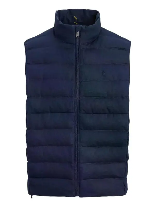 Polo Ralph Lauren Quilted Linen Gilet - Blue