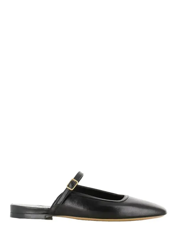 TASSINARI Cloe Leather Mules - Black