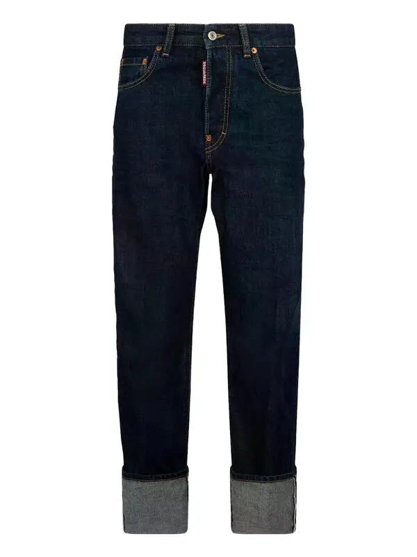 Dsquared2 Cuffed Jeans - Blue