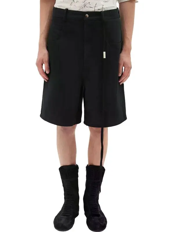 ANN DEMEULEMEESTER Narve Relaxed-fit Bermuda Shorts - Black