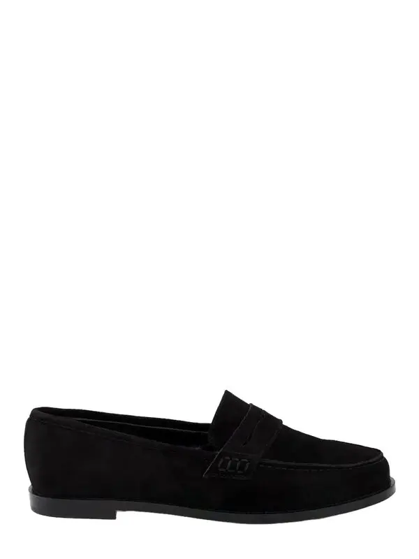 Manolo Blahnik Perrita Round-toe Loafers - Black
