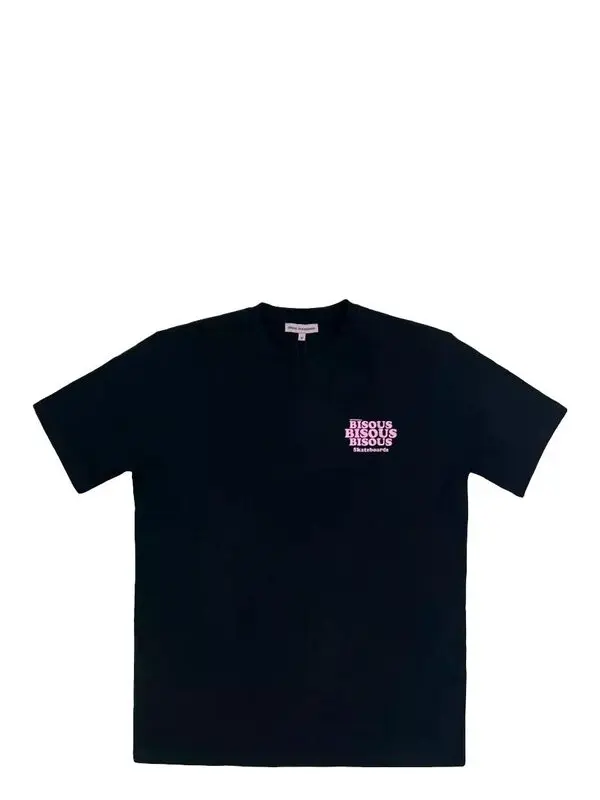 BISOUS SKATEBOARDS Grease Printed T-shirt - Black