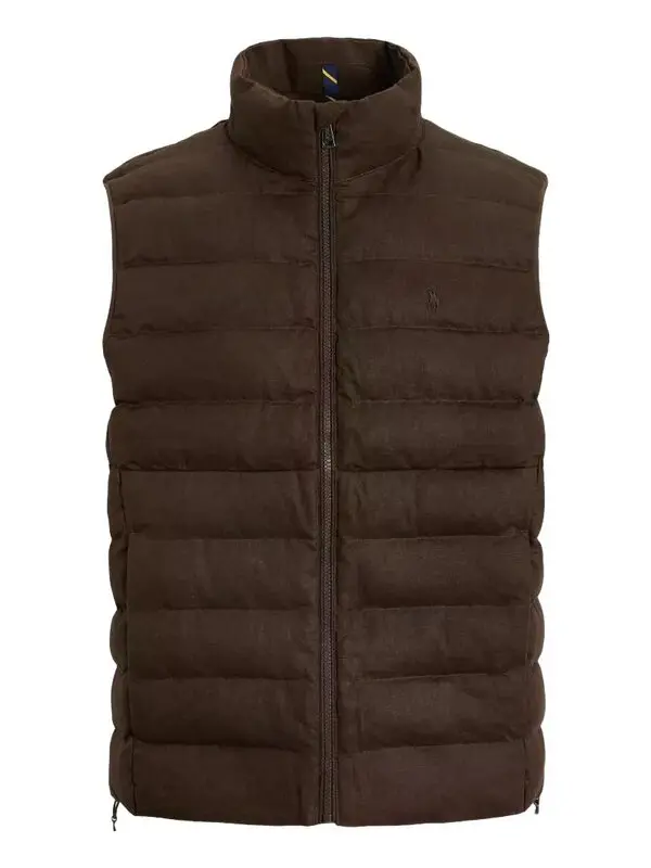 Polo Ralph Lauren Linen Woven Gilet - Brown