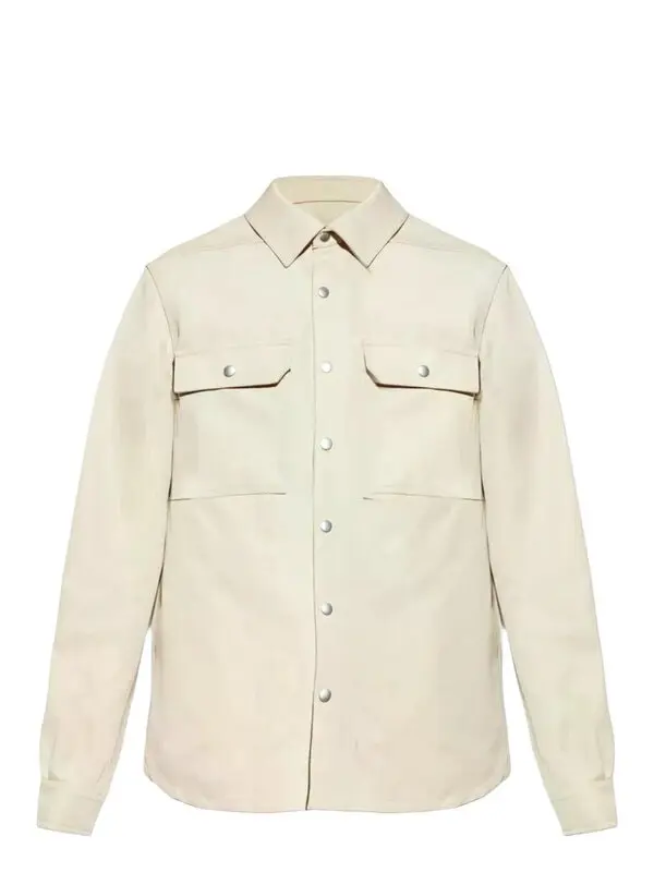 Rick Owens Buttoned Shirt Jacket - Neutrals
