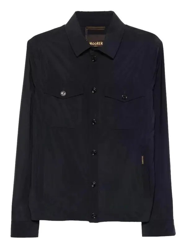 MOORER Buttoned Pocket Jacket - Black