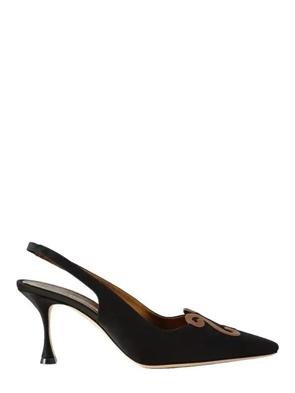 Manolo Blahnik Durbar Pointed Pumps - Black