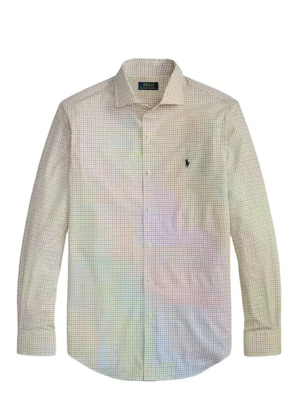 Polo Ralph Lauren Embroidered Plaid Shirt - Neutrals