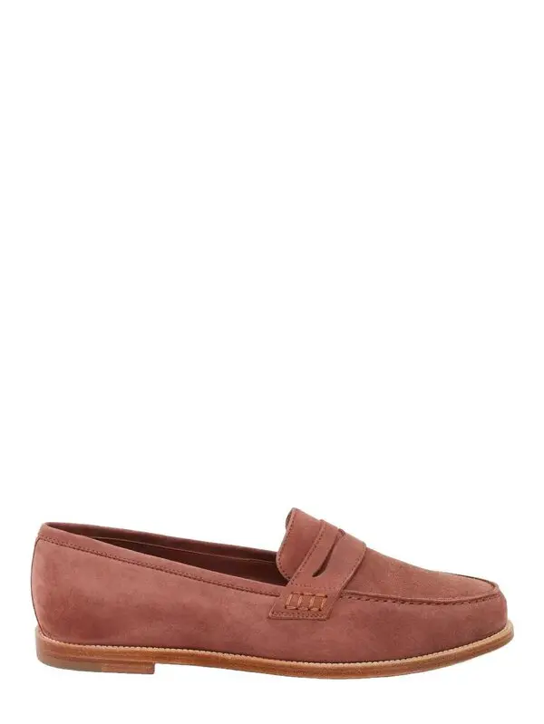 Manolo Blahnik Perrita Suede Loafers - Brown