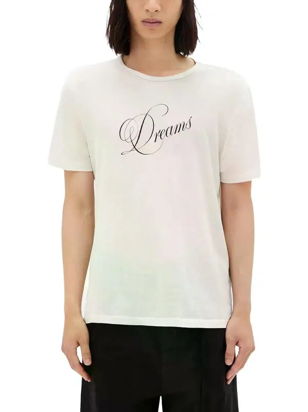 ANN DEMEULEMEESTER Graphic-print T-shirt - Neutrals