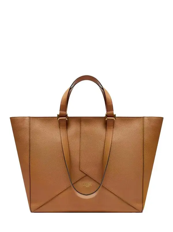 LANCEL Envelope Zip Tote Bag - Brown