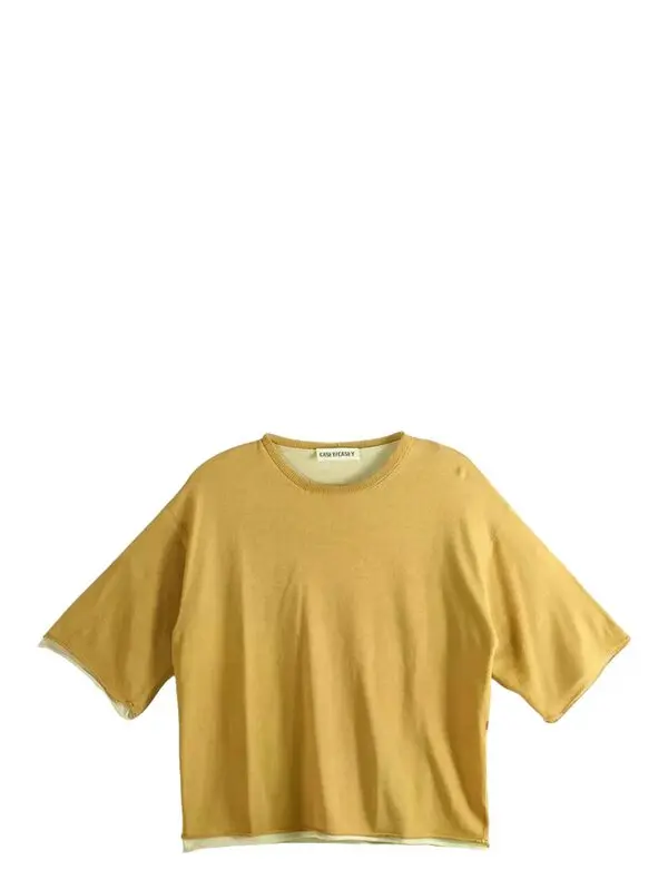 CASEY CASEY Rolled-edge Top - Yellow