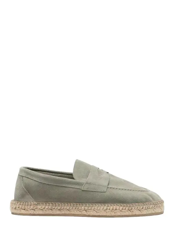 LARDINI Penny Trim Loafers - Grey