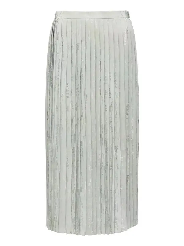 MAISON MARGIELA Pleated Straight Skirt - Grey