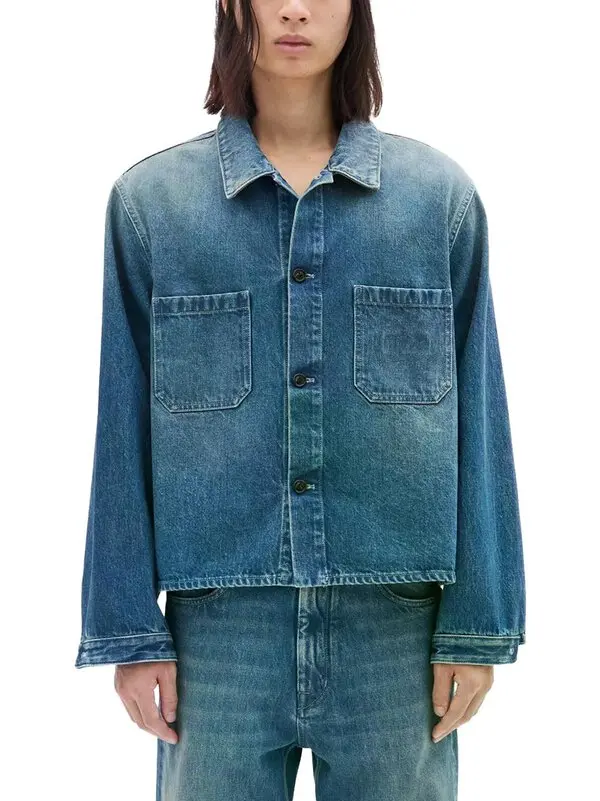 ANN DEMEULEMEESTER Juel Boxy-fit Denim Shirt - Blue
