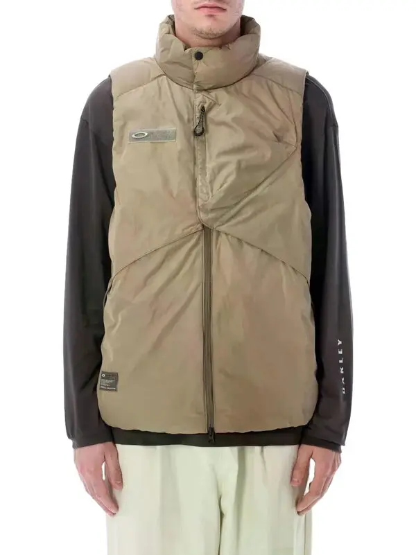 Oakley Padded Zipped Vest - Brown