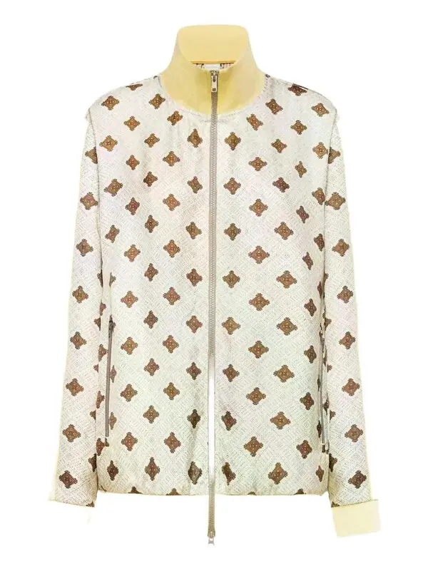 PIERRE-LOUIS MASCIA Geometric Print Jacket - Neutrals