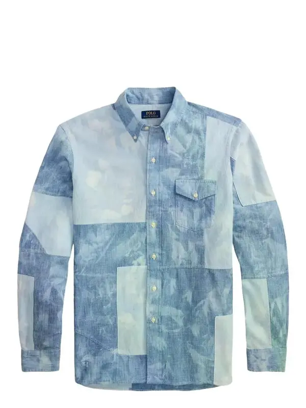 Polo Ralph Lauren Patchwork Buttoned Shirt - Blue