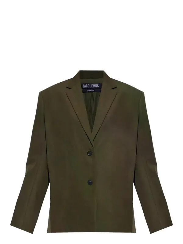 Jacquemus The Carré Single-breasted Blazer - Green