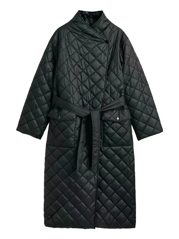 Gant Quilted Belted Coat - Black