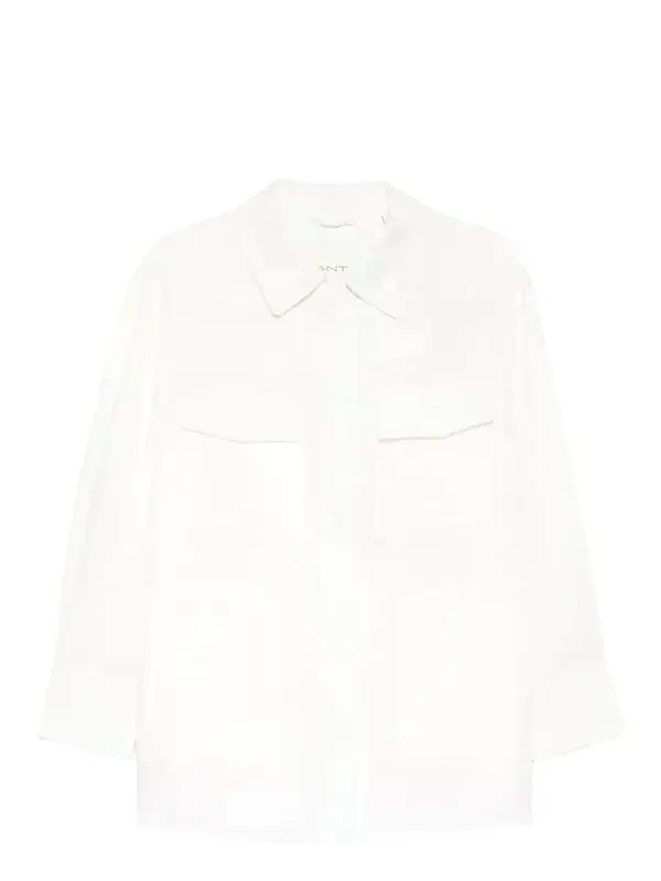 Gant Button-fastening Flap-pocket Overshirt - Neutrals