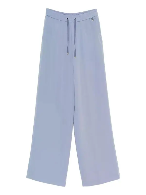 Herno Drawstring Palazzo Pants - Blue