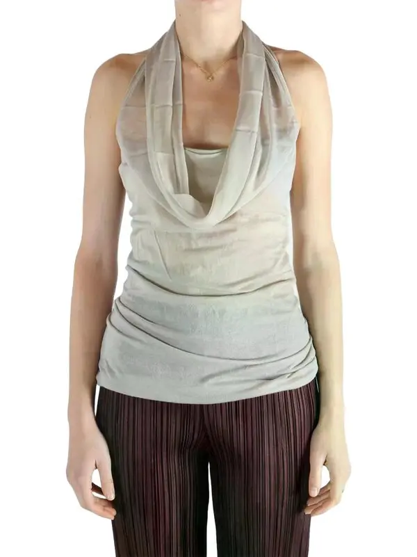 Rick Owens Cowl-neck Top - Grey
