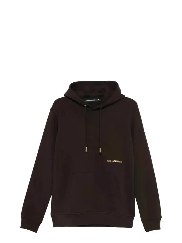 Karl Lagerfeld Logo-print Hoodie - Brown