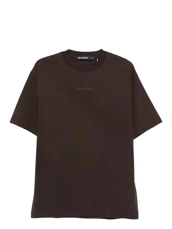 Karl Lagerfeld Logo-motif T-shirt - Brown