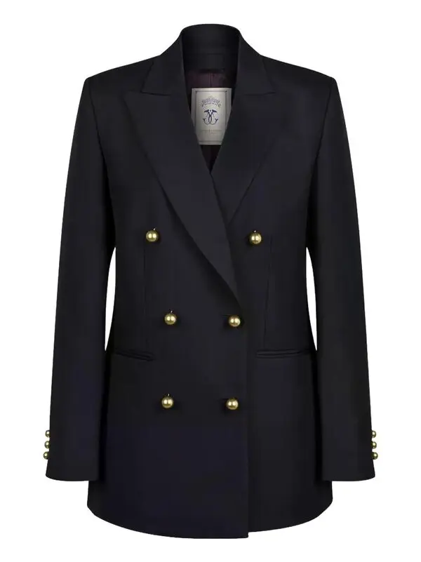 Seafarer Peaked-lapel Double-breasted Blazer - Blue