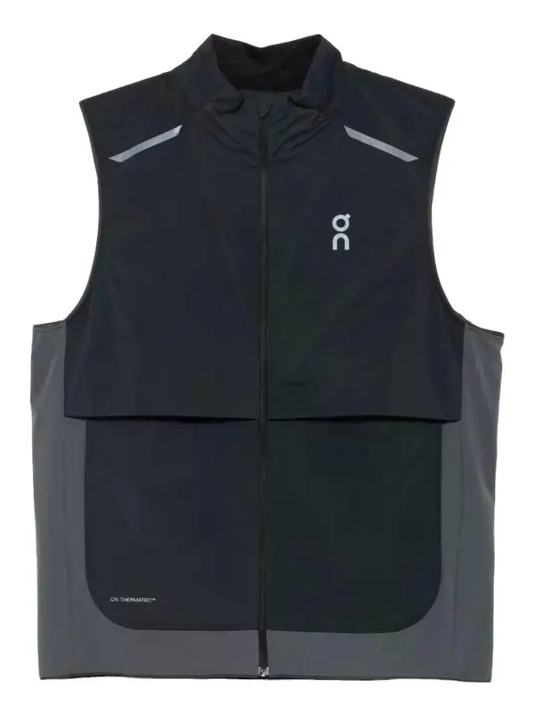 On Panelled Vest - Black