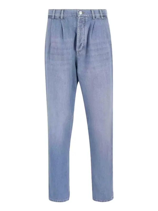 Brunello Cucinelli Pleated Jeans - Blue