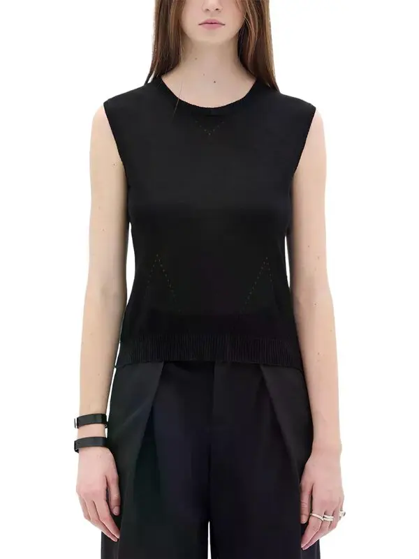ANN DEMEULEMEESTER Knit Vest - Black